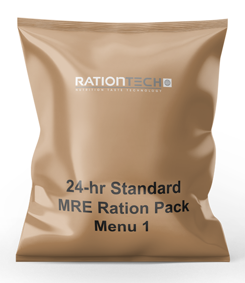 24-hr Standard MRE Ration Pack – Menu 1 | Long Life Pantry