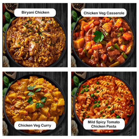 MIXED MEALS PACK (20 meals) 20 MREs – Menu 3A | Long Life Pantry